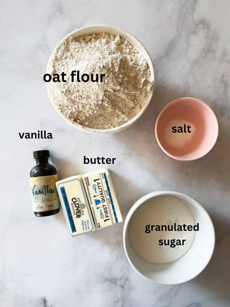 Oat Flour Shortbread | Cucina Nicolina